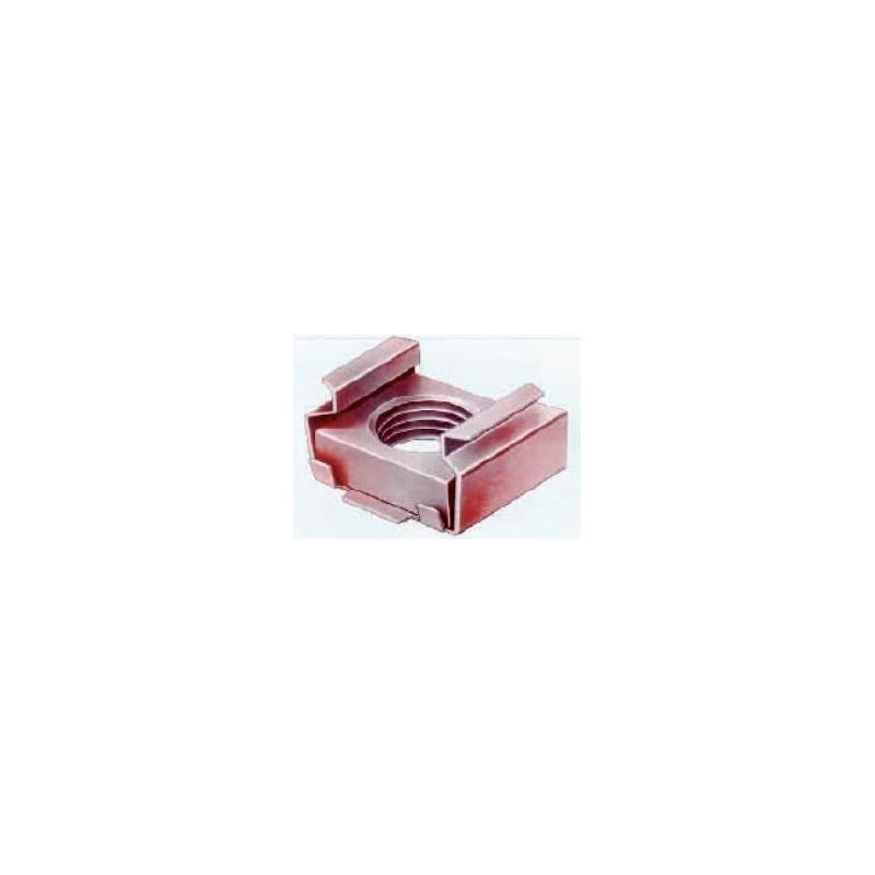 Ecrou cage M10 - écrou acier, cage inox
